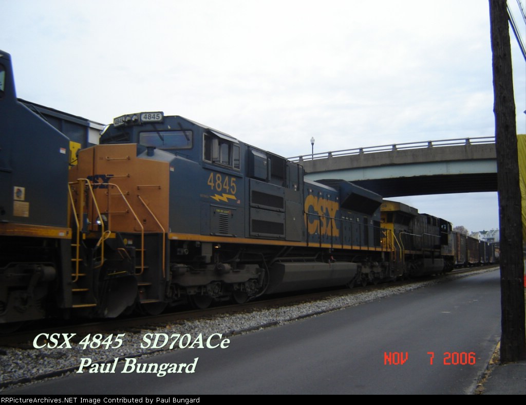CSX 4845 SD70ACe 11/07/2006
